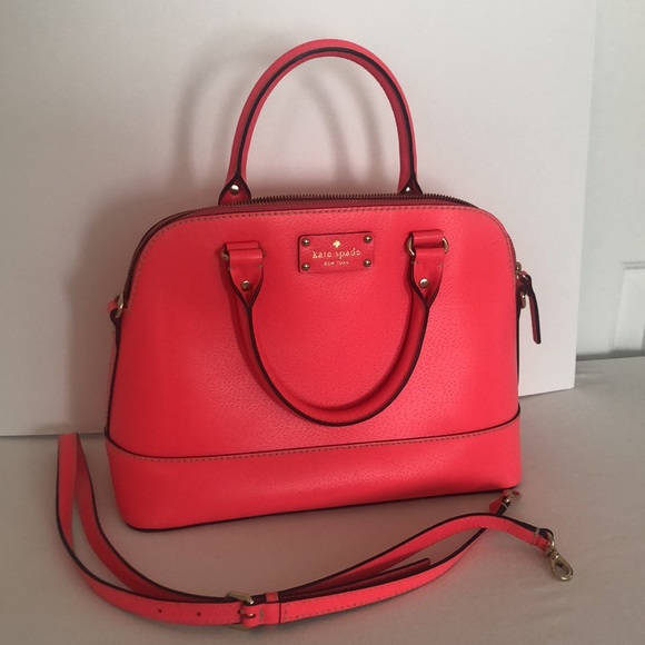 kate spade | Bags | Kate Spade Sadie Medium Dome Satchel In Bikini Pink Leather | Poshmark